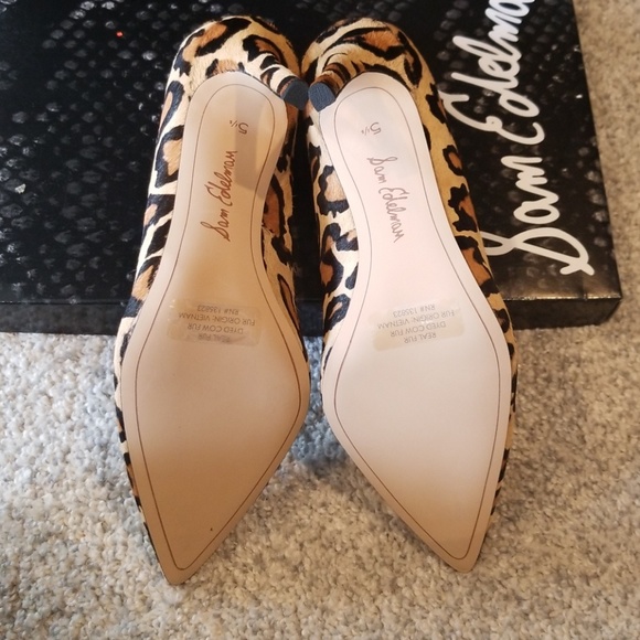 Sam Edelman | Shoes | Sam Edelman Hazel Leopard Brahma Pumps | Poshmark
